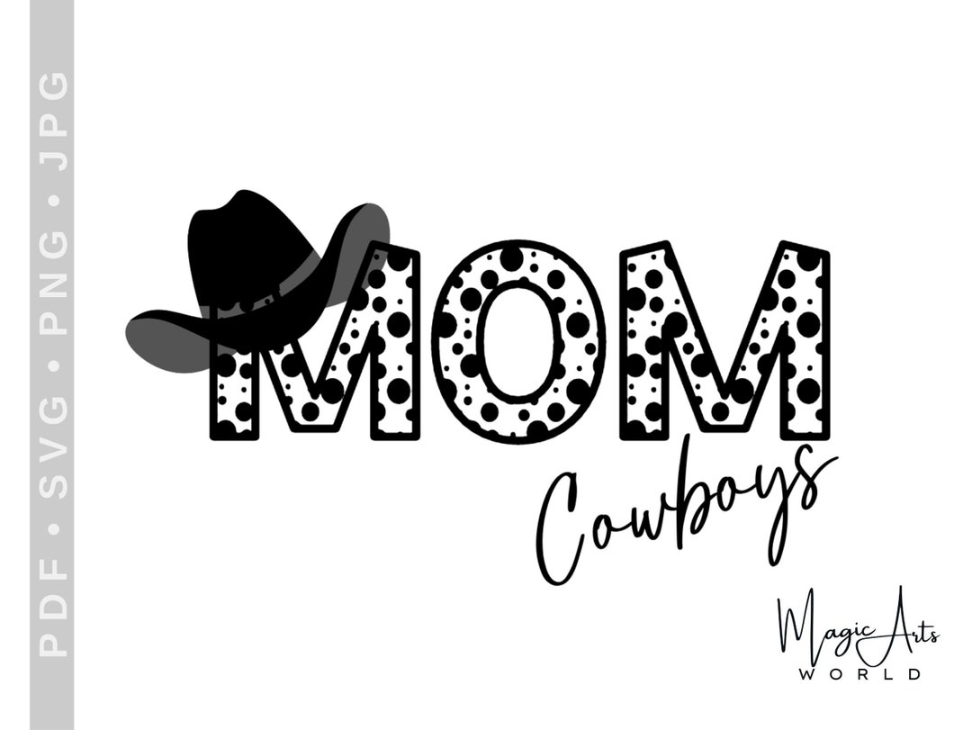 Cowboys Mom SVG Cowboys Mom PNG Wine Glass Svg Cowboy Mom - Etsy