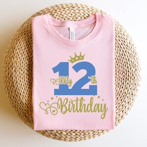 It's My 12th Birthday Svg Png, Twelve Years Old Birthday Boy Svg, 12 ...