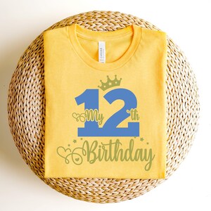 It's My 12th Birthday Svg Png, Twelve Years Old Birthday Boy Svg, 12 ...