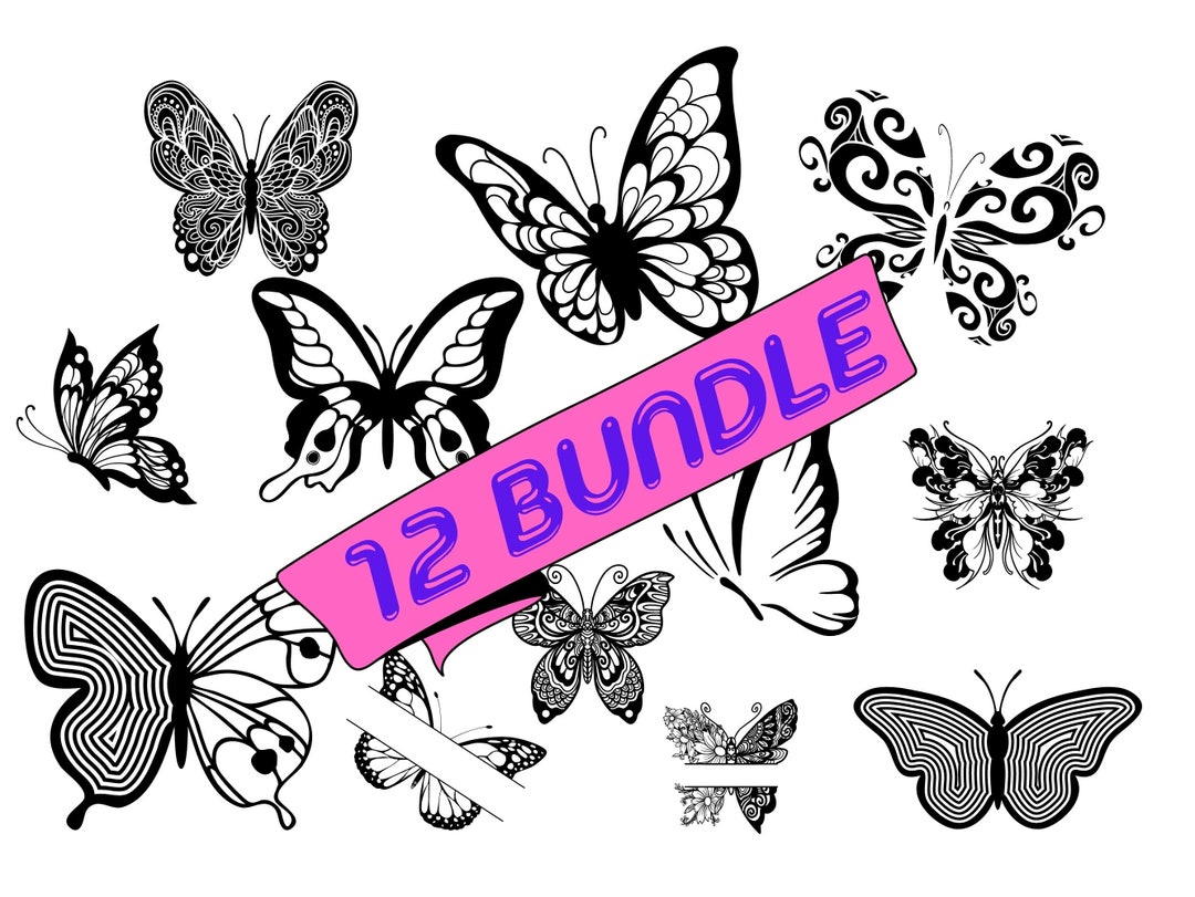 Butterfly SVG, Butterfly Bundle SVG Files, Butterfly SVG Layered ...