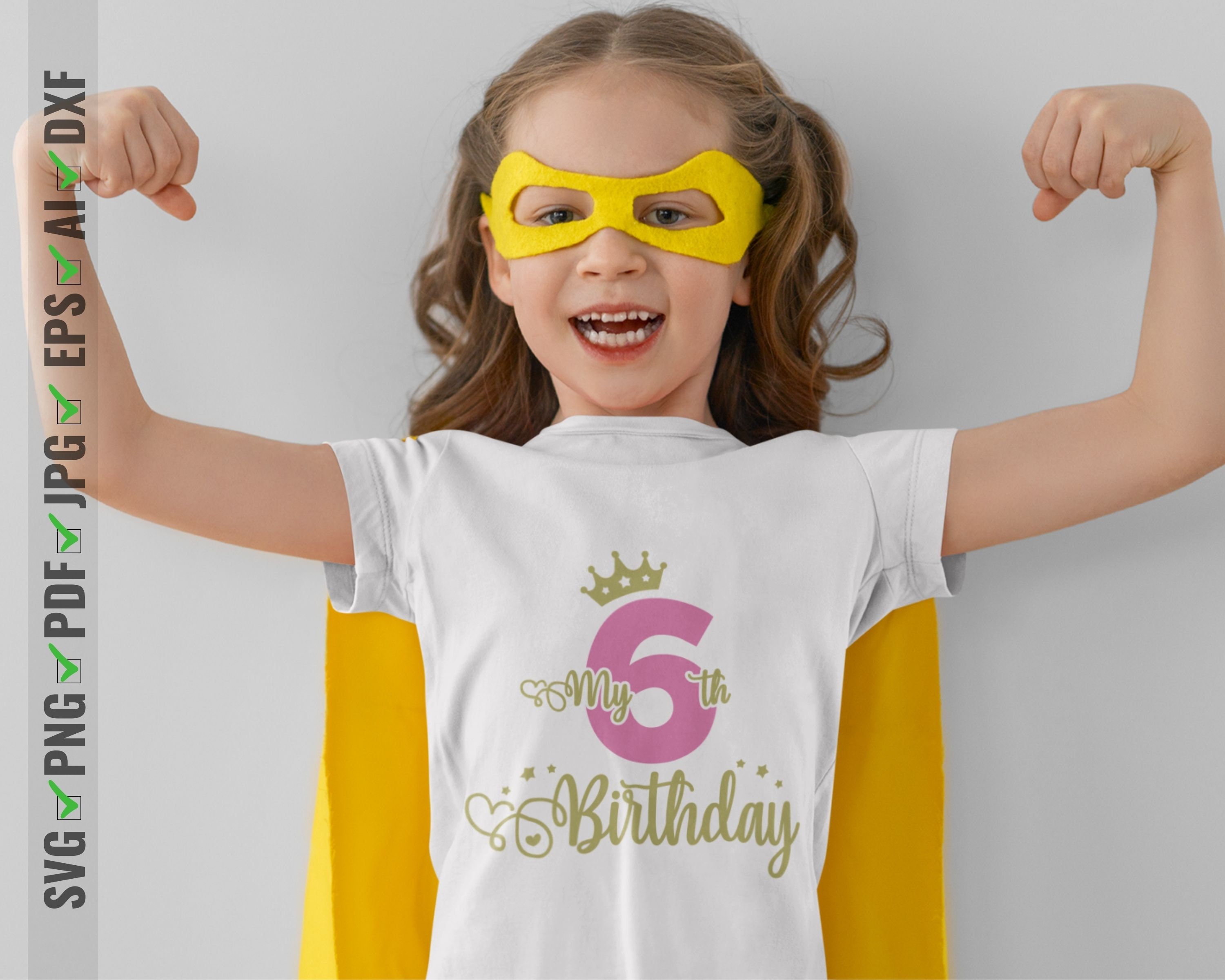 6th Birthday Svg Sixth Birthday Svg Birthday Svg My 6th Birthday Svg Sixth Birthday Cricut