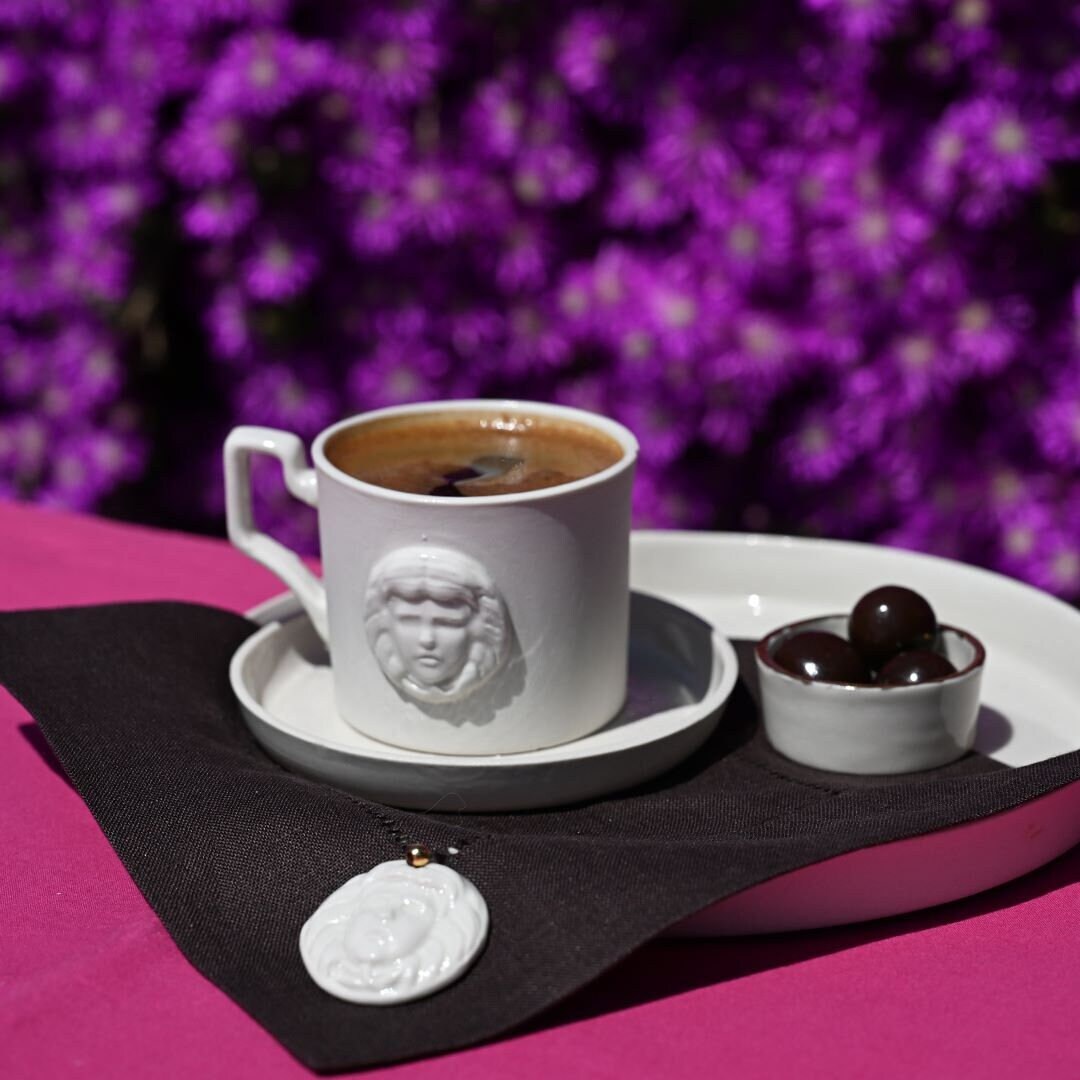 Handmade Limoges Porcelain Coffee Cup: Myra Goddess Relief - Etsy