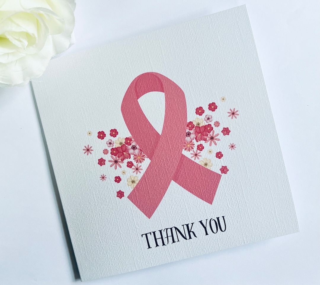 Breast Cancer Thank You Doctor, Nurse, Support Staff Card - Etsy
