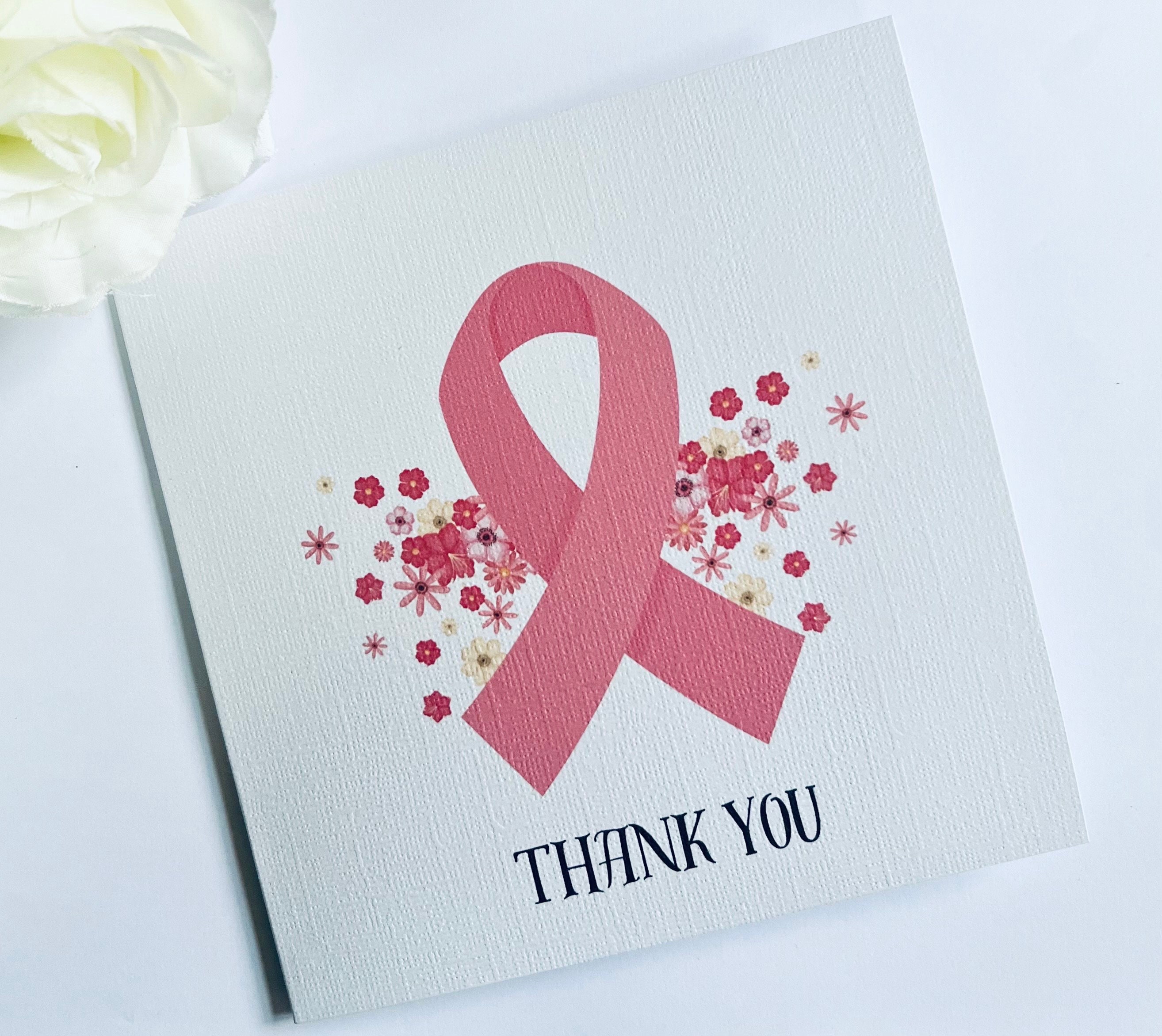 Breast Cancer Thank You Doctor, Nurse, Support Staff Card - Etsy