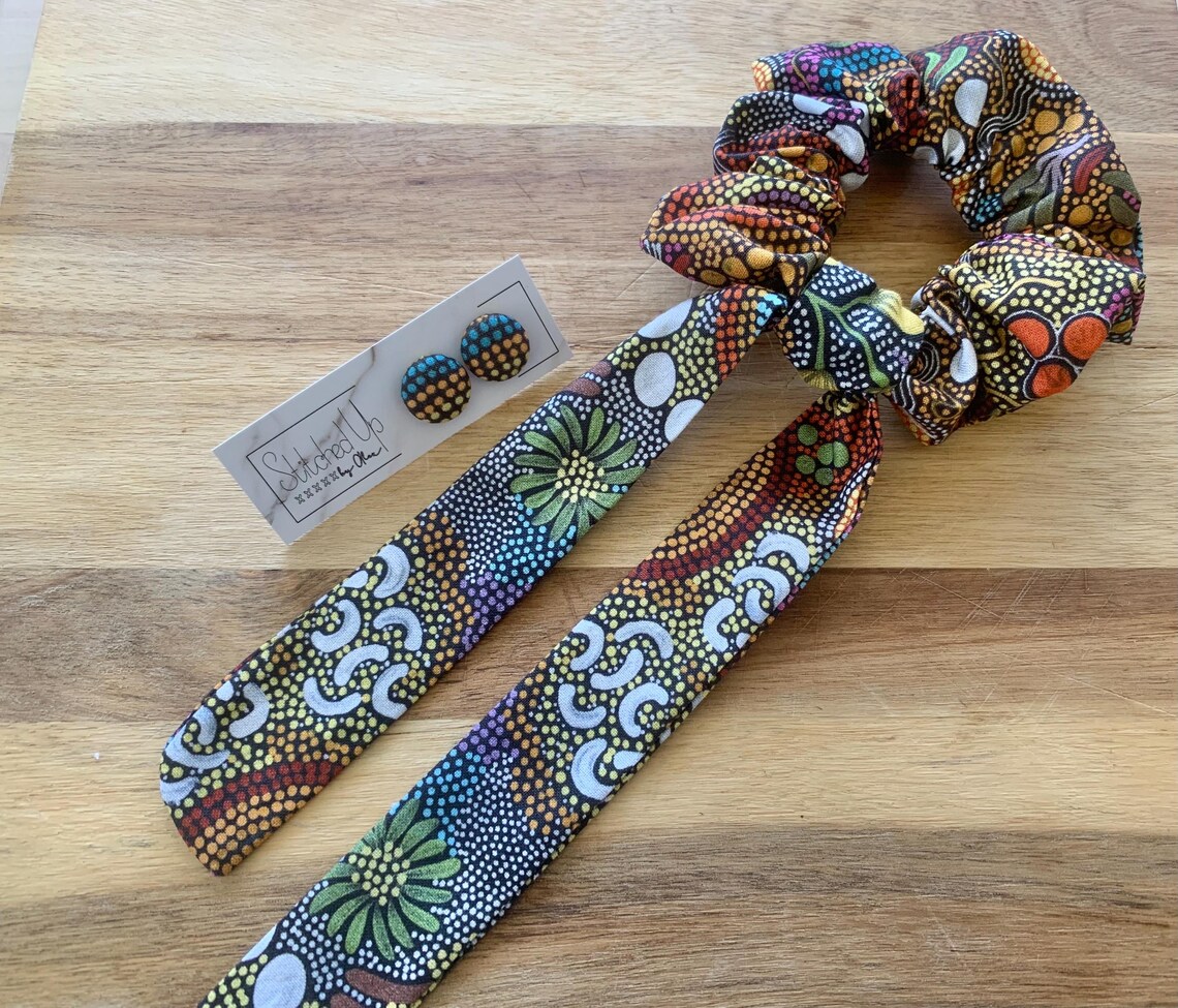 Indigenous Design | Aboriginal Art | Scrunchies & Earrings | Australian ...