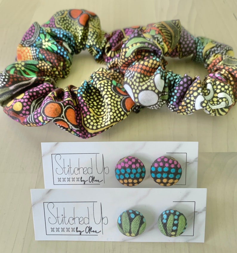 Indigenous Design | Aboriginal Art | Scrunchies & Earrings | Australian ...