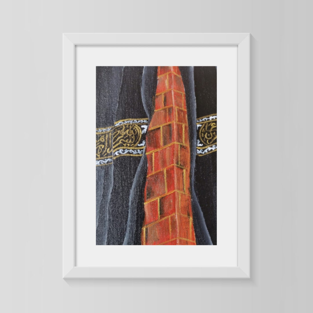 Gilaaf E Kaaba Islamic Acrylic Art on Canvas Kaaba Muslim House Warming ...