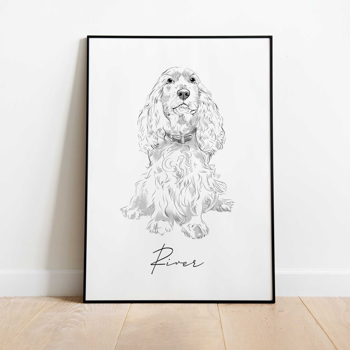 Custom Pet Portrait-custom Line Art-pet Portrait Drawing-sketches From ...