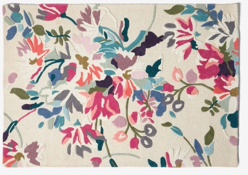 Peggi Floral Hand Tufted Rug aesthetic Rug Large Area Rug 5x8 8x10 9x12 ...