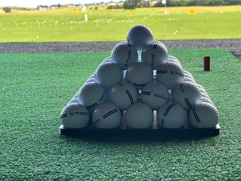 Minimal Golf Sim Pyramid - Golf Driving Range Pyramid, Golf Ball Holder ...