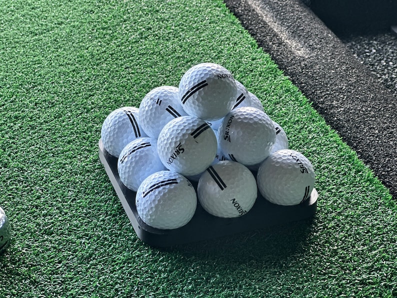Minimal Golf Sim Pyramid - Golf Driving Range Pyramid, Golf Ball Holder ...