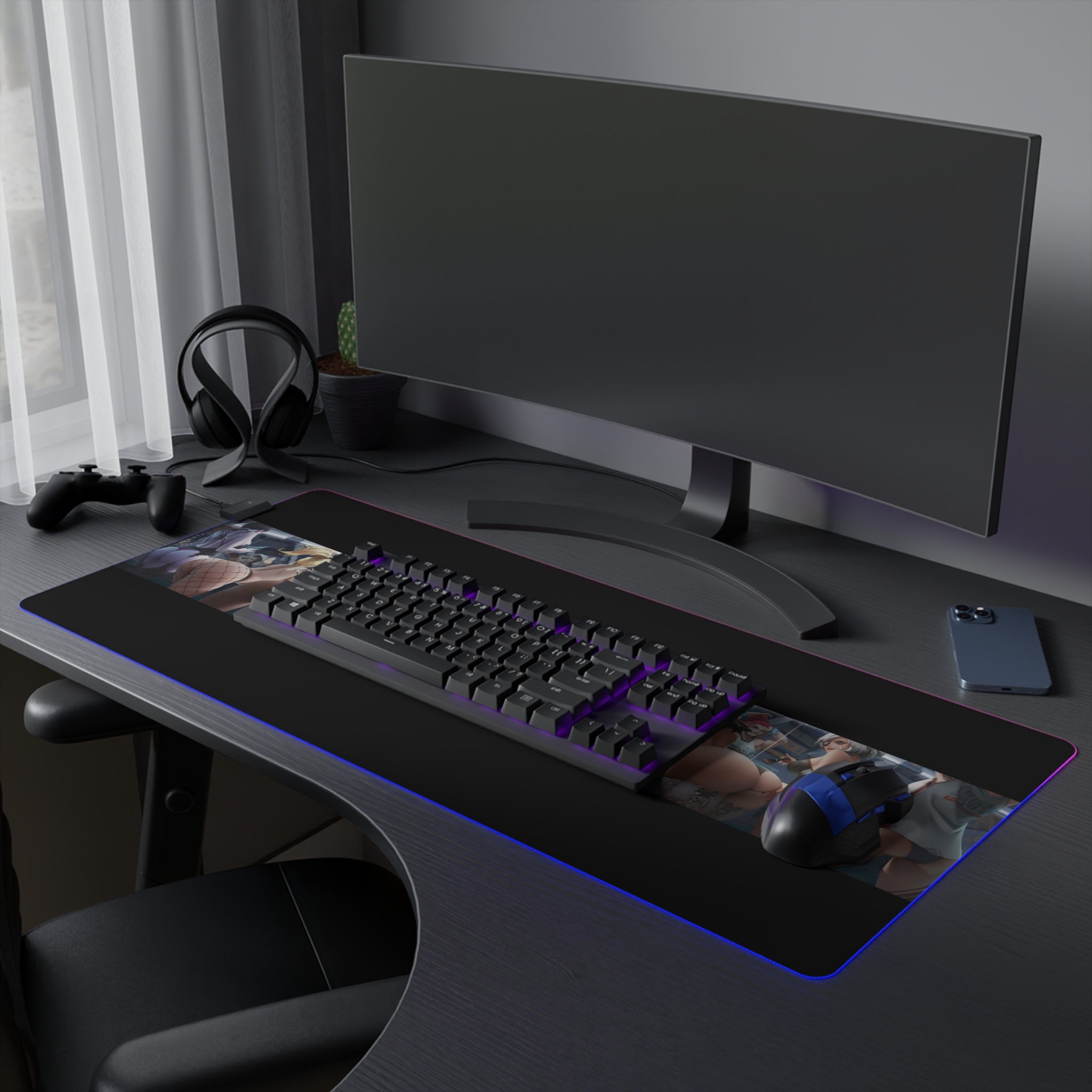Overwatch Baddie Ass LED Gaming Mouse Pad - Etsy