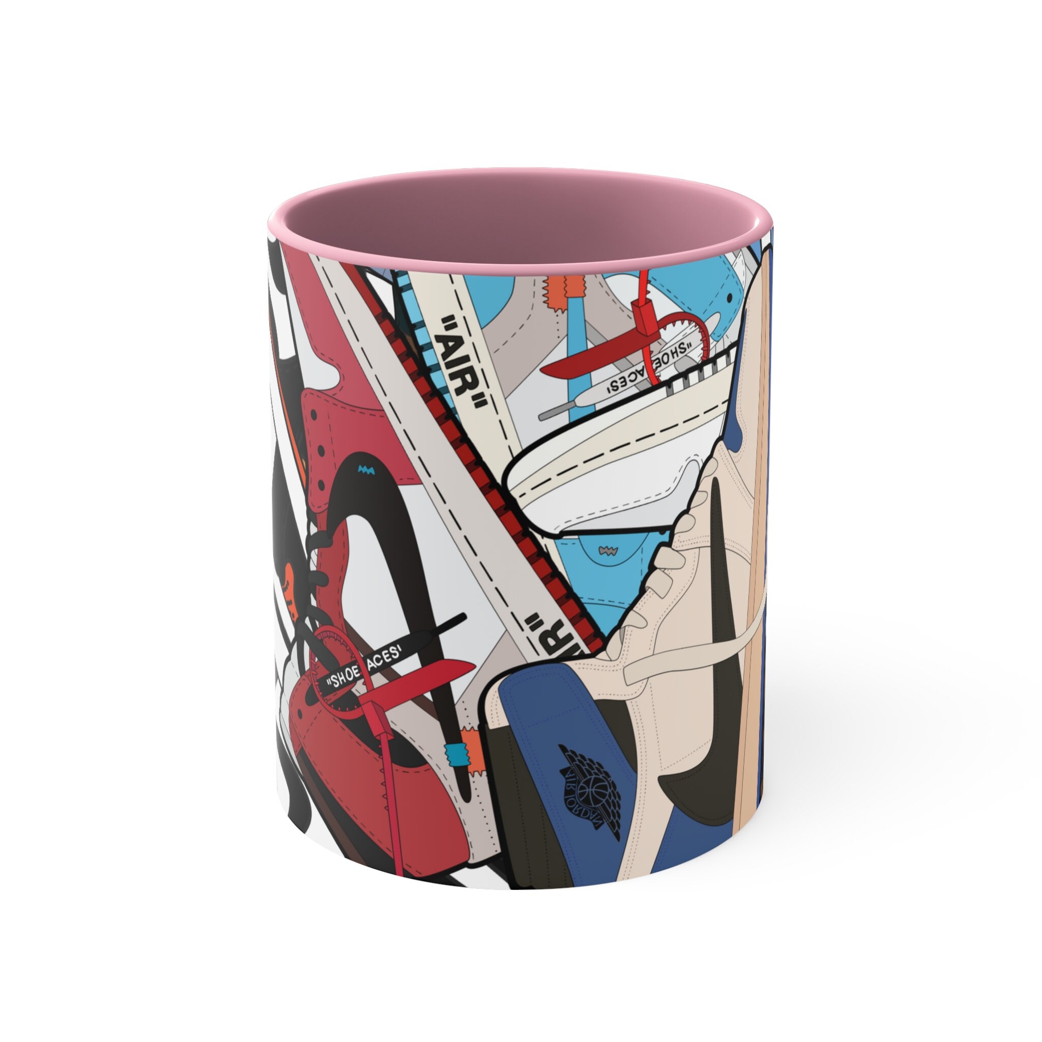 Air Jordan 1, Travis Scott, Off-white, Accent Coffee Mug, 11oz, for Him ...