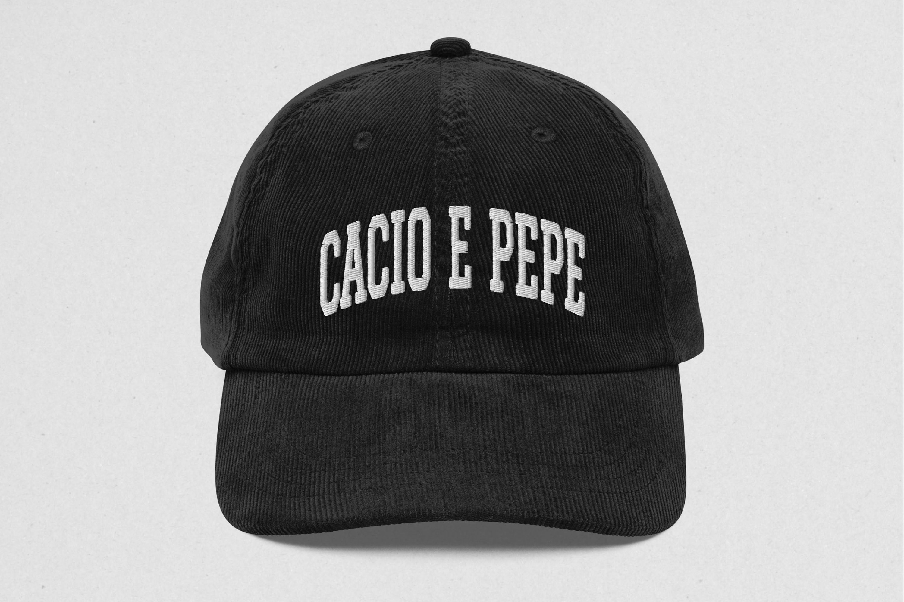 Cacio E Pepe Cap Vintage Corduroy Cap - Etsy