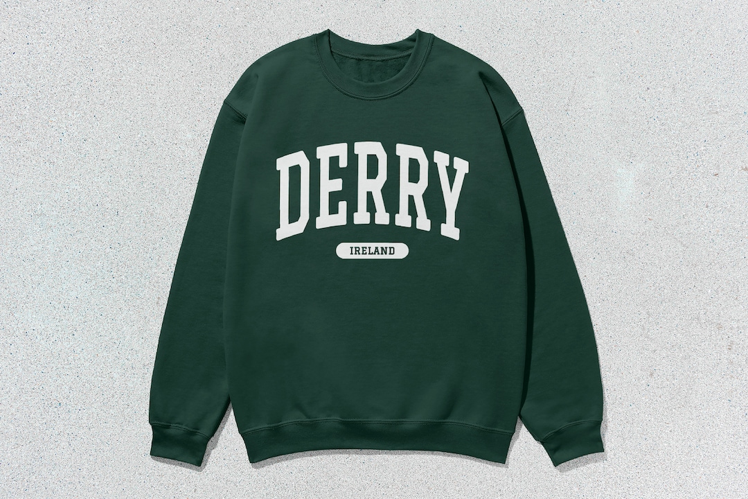 Derry Sweatshirt Ireland Collegiate Crewneck Sweater Unisex - Etsy