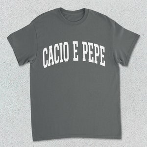Cacio E Pepe T-shirt Collegiate Heavy Cotton Tee Unisex - Etsy
