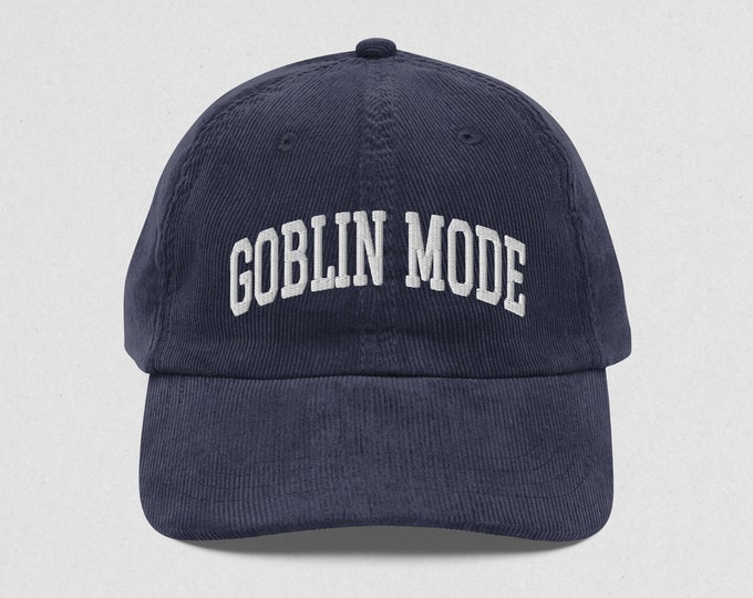 Goblin Mode Hat embroidered Dad Cap - Etsy