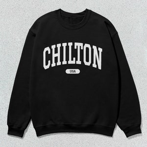 Chilton Sweatshirt USA Collegiate Crewneck Sweater Unisex - Etsy