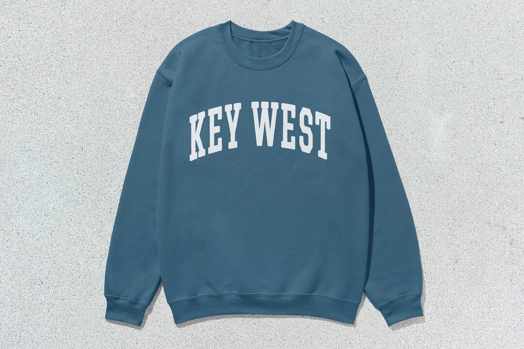 Key West Sweatshirt Florida Collegiate Crewneck Sweater Unisex - Etsy