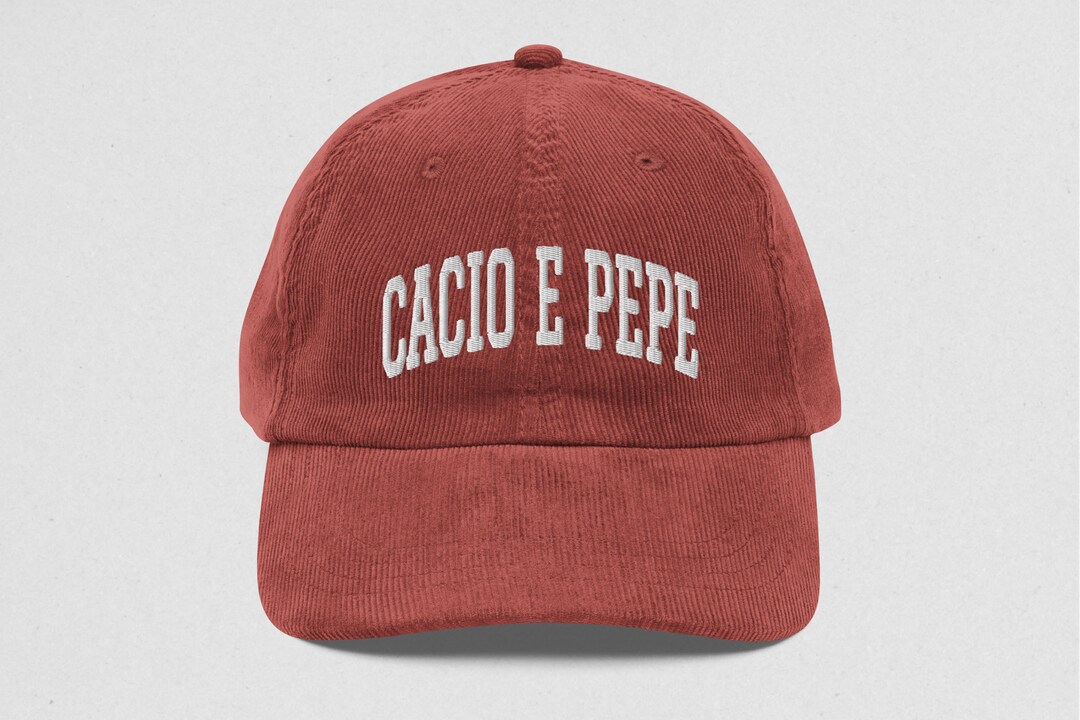 Cacio E Pepe Cap Vintage Corduroy Cap - Etsy