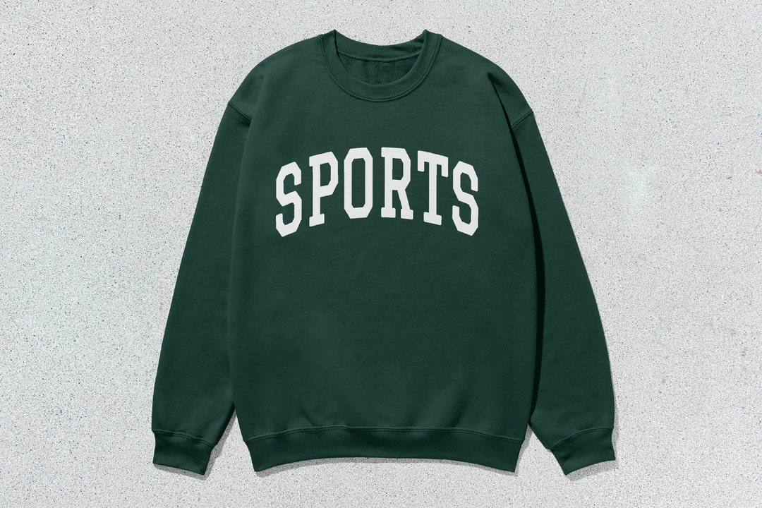 Sports Sweatshirt Collegiate Crewneck Sweater Unisex - Etsy