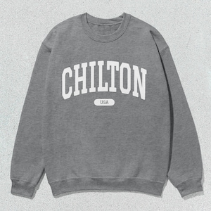 Chilton Sweatshirt USA Collegiate Crewneck Sweater Unisex - Etsy