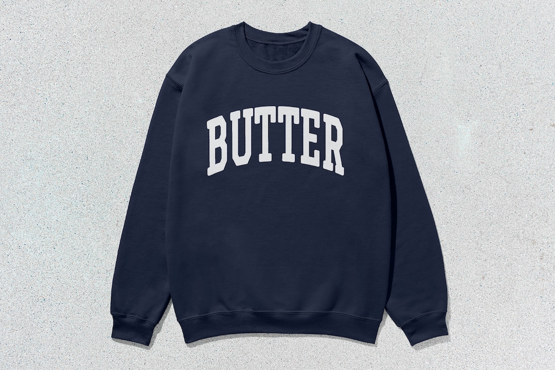 Butter Sweatshirt Collegiate Crewneck Sweater Unisex - Etsy