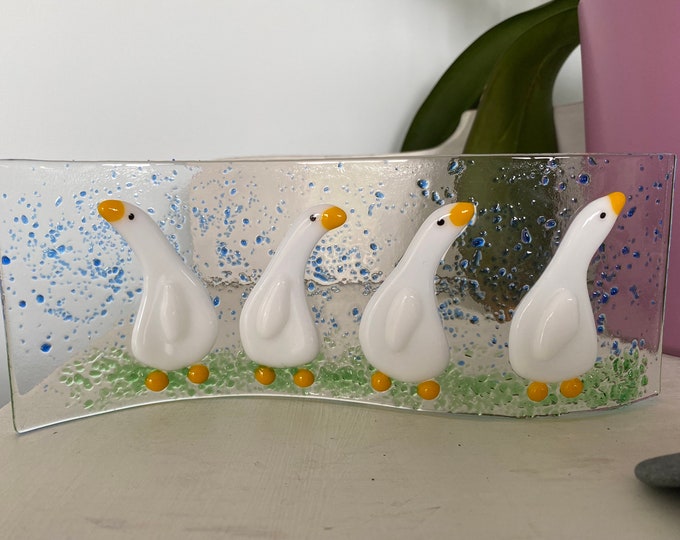 Handmade Glass Duck, Keer Duck Desktop Ornament - Etsy