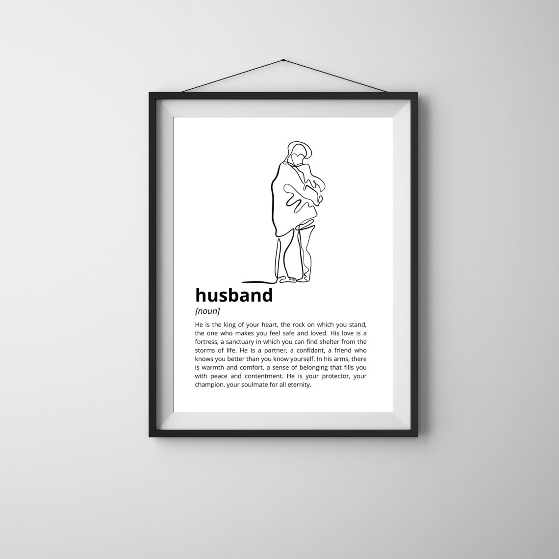 Husband Definition Print, Printable Art, Instant Download, Quote Print ...