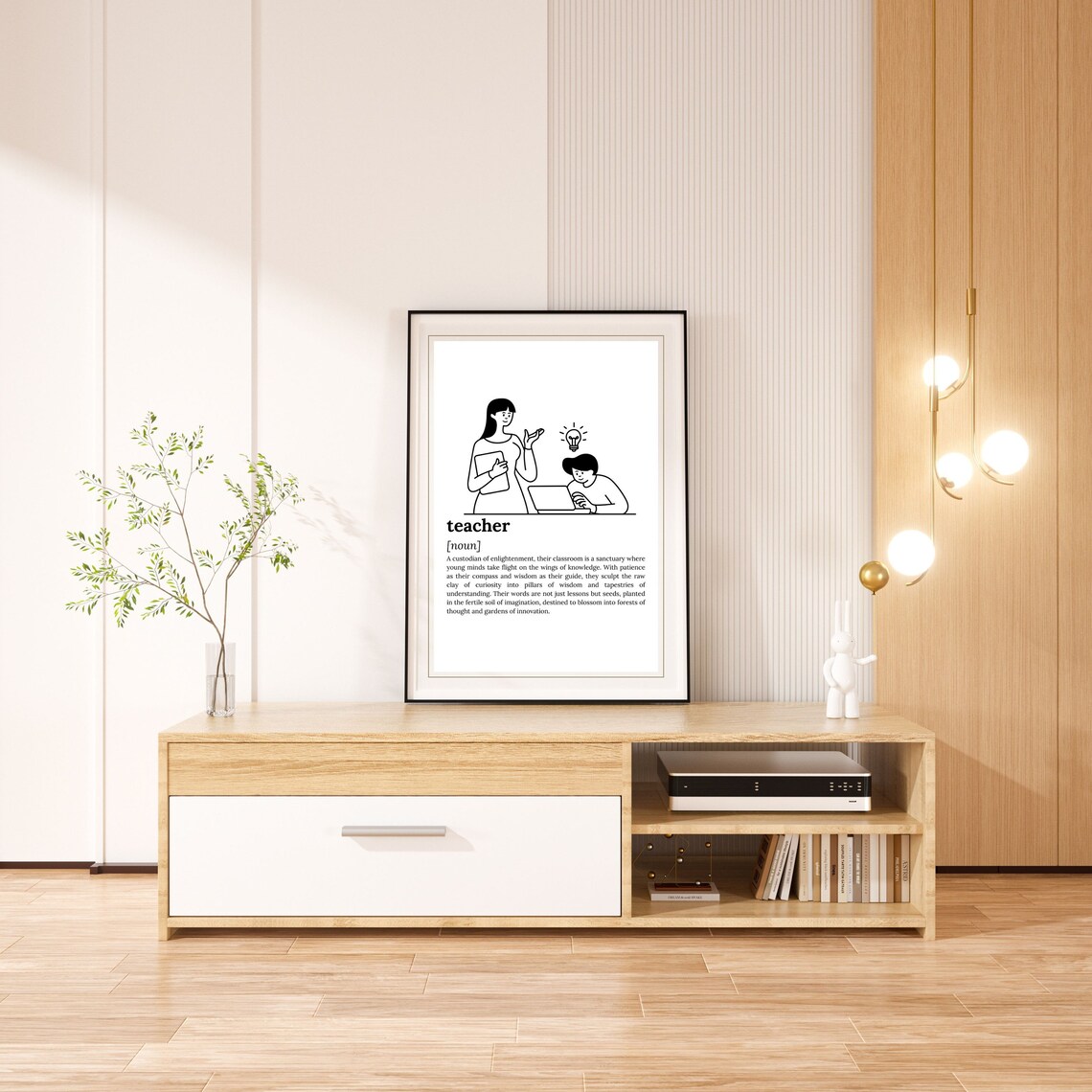 Teacher Definition Print, Printable Art, Instant Download, Quote Print ...