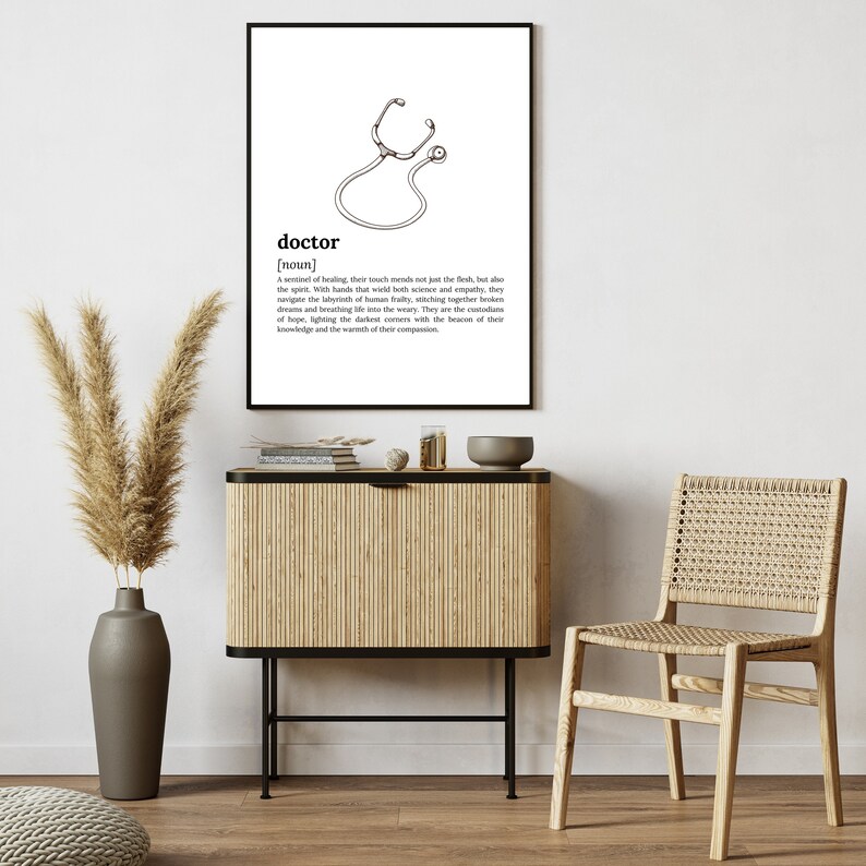 Doctor Definition Print, Printable Art, Instant Download, Quote Print ...