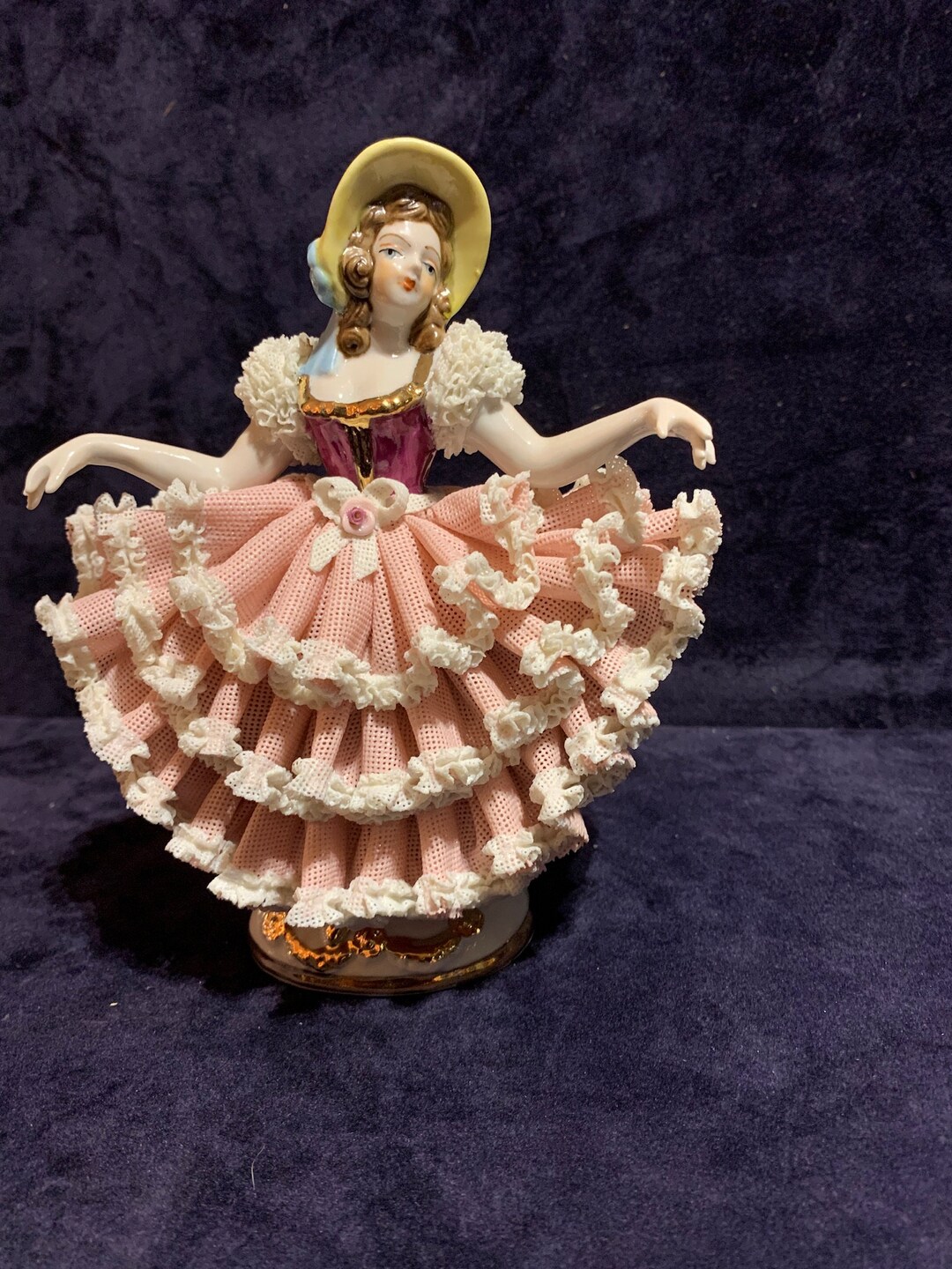 Dresden Germany Lady With Hat Lace Porcelain Wilhelm Rittirsch Germany ...