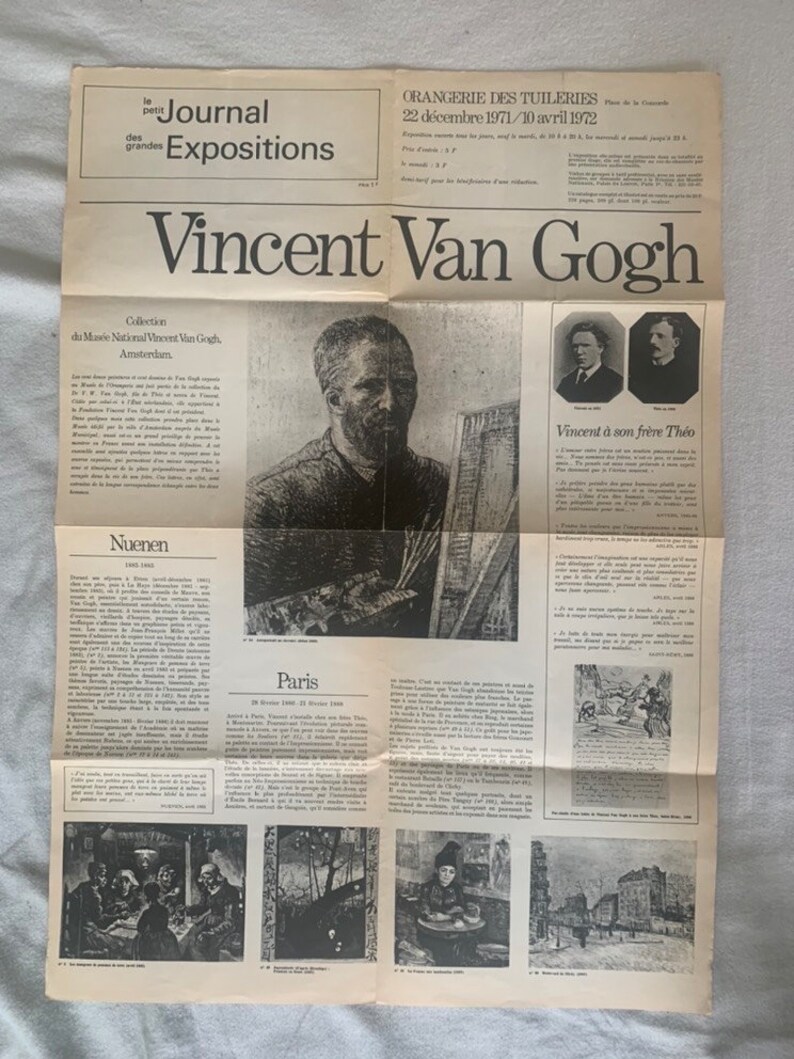 Biography of Van Gogh - Etsy