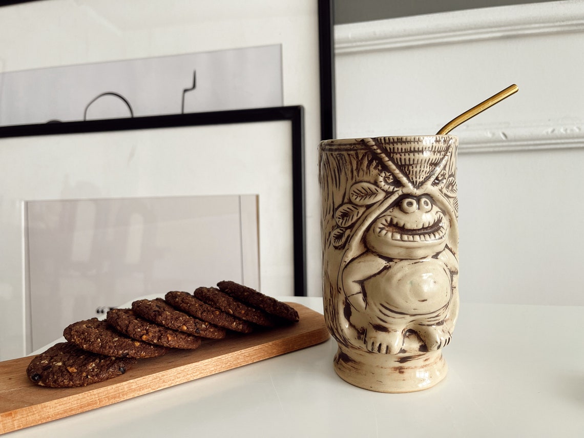 Frog Tiki Mug Hand-painted Tiki Mug Tiki Mug Drinkware - Etsy