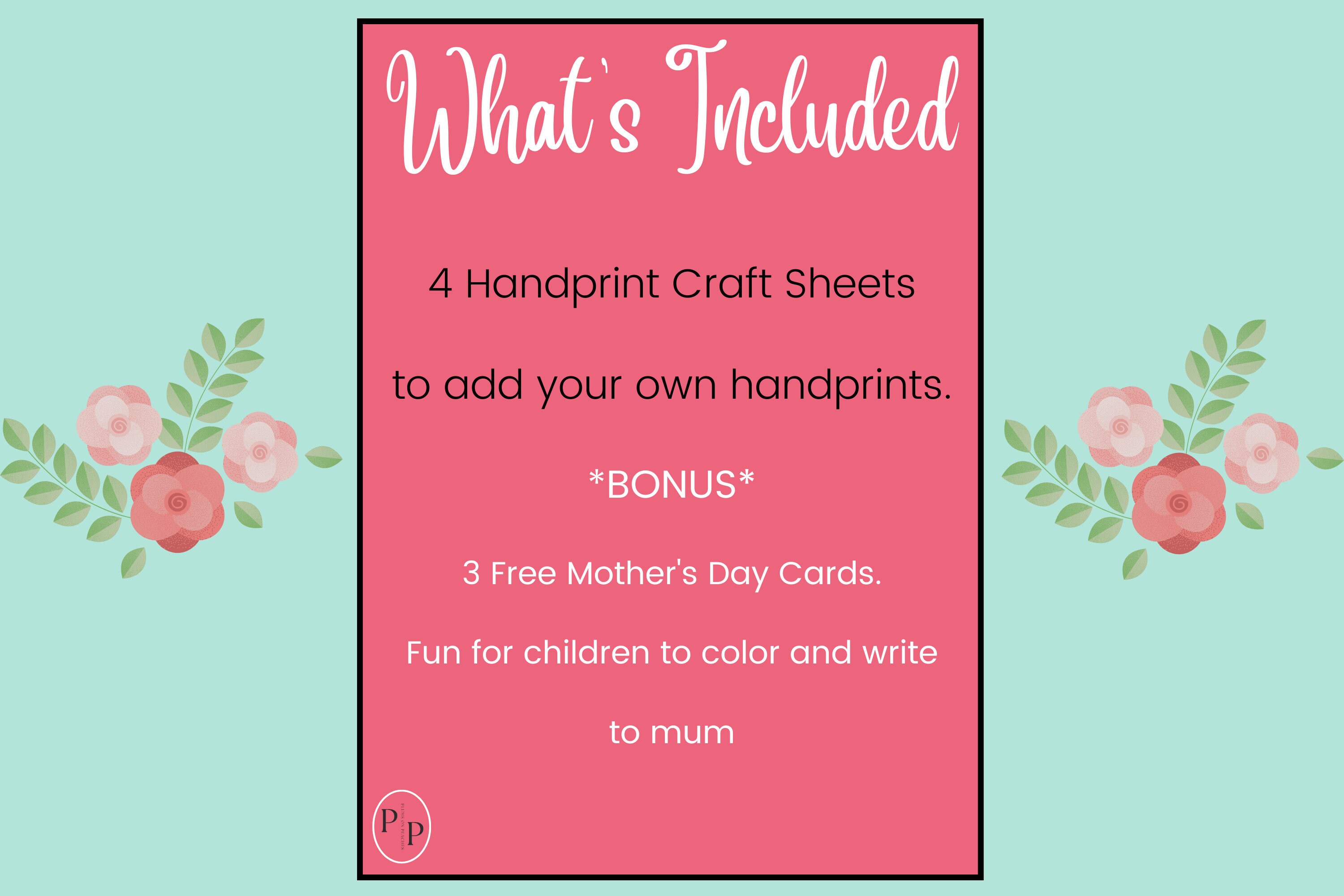 HANDPRINT CRAFTS for Mothers Day Printable Activity Handprint Keepsakes ...