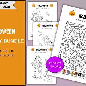 Halloween Activity Printable for Kids, Halloween Party Games, Printable ...