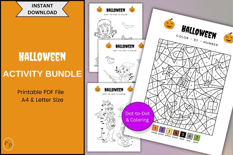 Halloween Activity Printable for Kids, Halloween Party Games, Printable ...