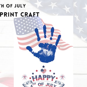4th of July Handprint Art Bundle USA Handprint Craft for Children ...