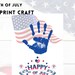 4th of July Handprint Art Bundle USA Handprint Craft for Children ...