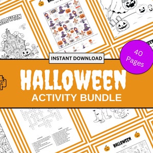 Halloween Activity Printable for Kids, Halloween Party Games, Printable ...