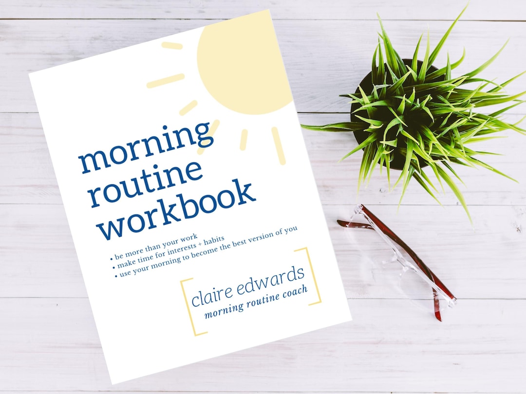 Morning Routine Workbook, Morning Routine, Morning Routine Planner ...