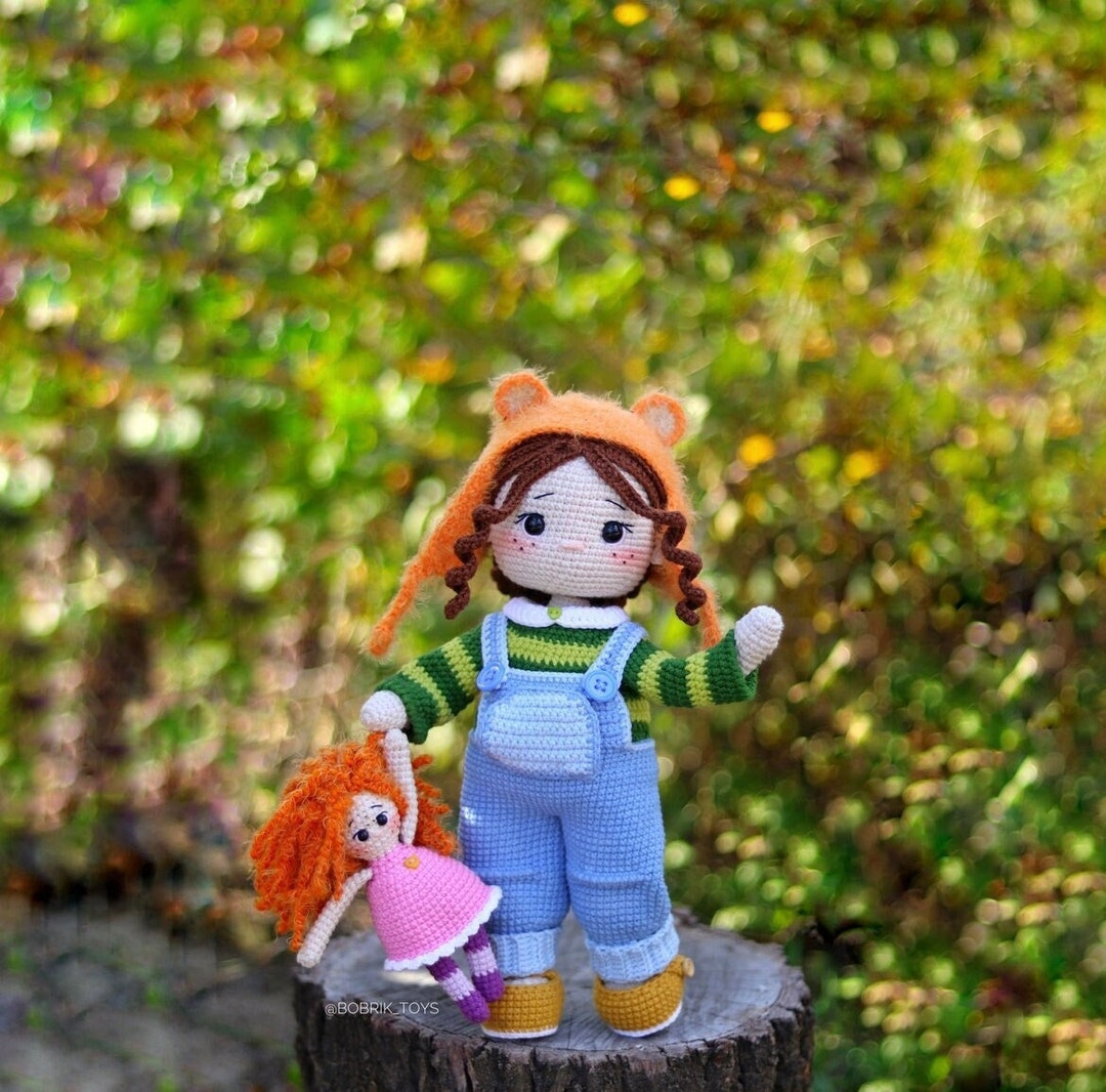 PATTERN: Doll Pugovka, Amigurumi Pattern Doll, Crochet Dol PDF Pattern,pattern Clothes Doll ...