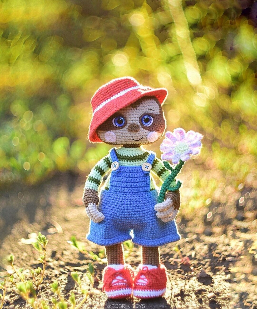 Pattern:toshka the Sloth - Crochet Sloth Pattern - Amigurumi Sloth ...