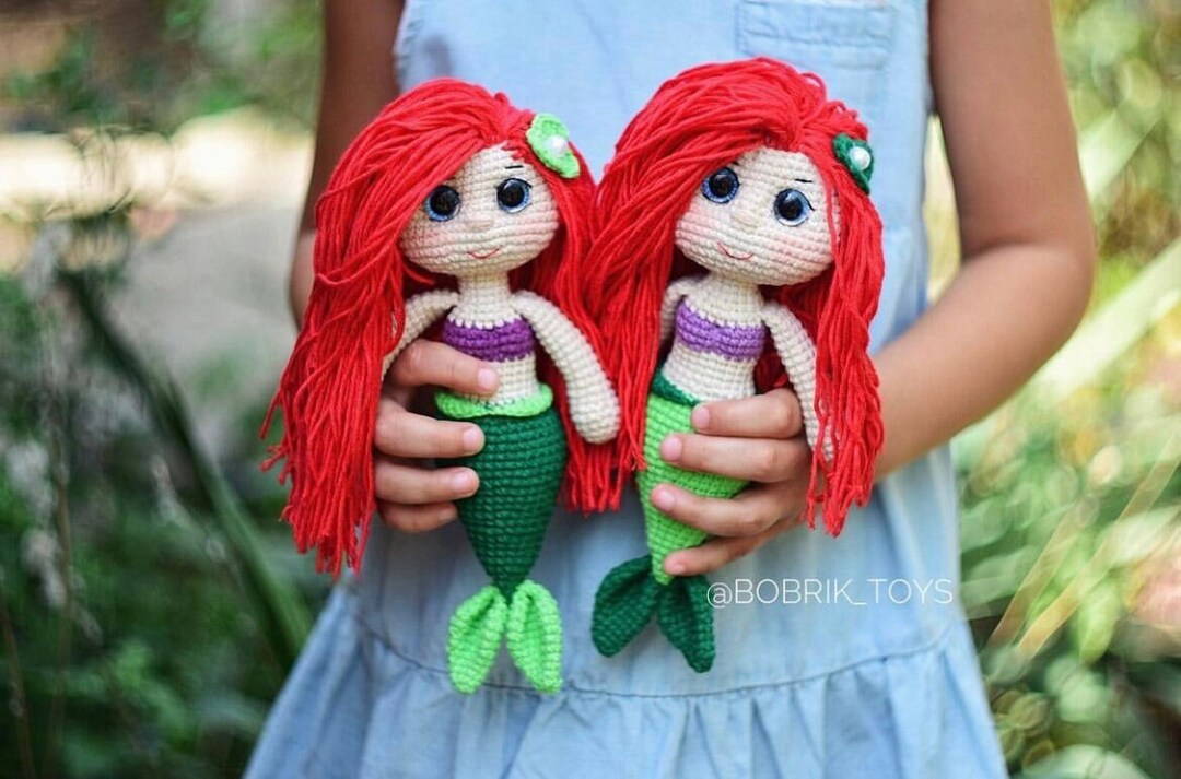 PATTERN: Crochet Mermaid Pattern Doll, Amigurumi Doll Princess Mermaid ...