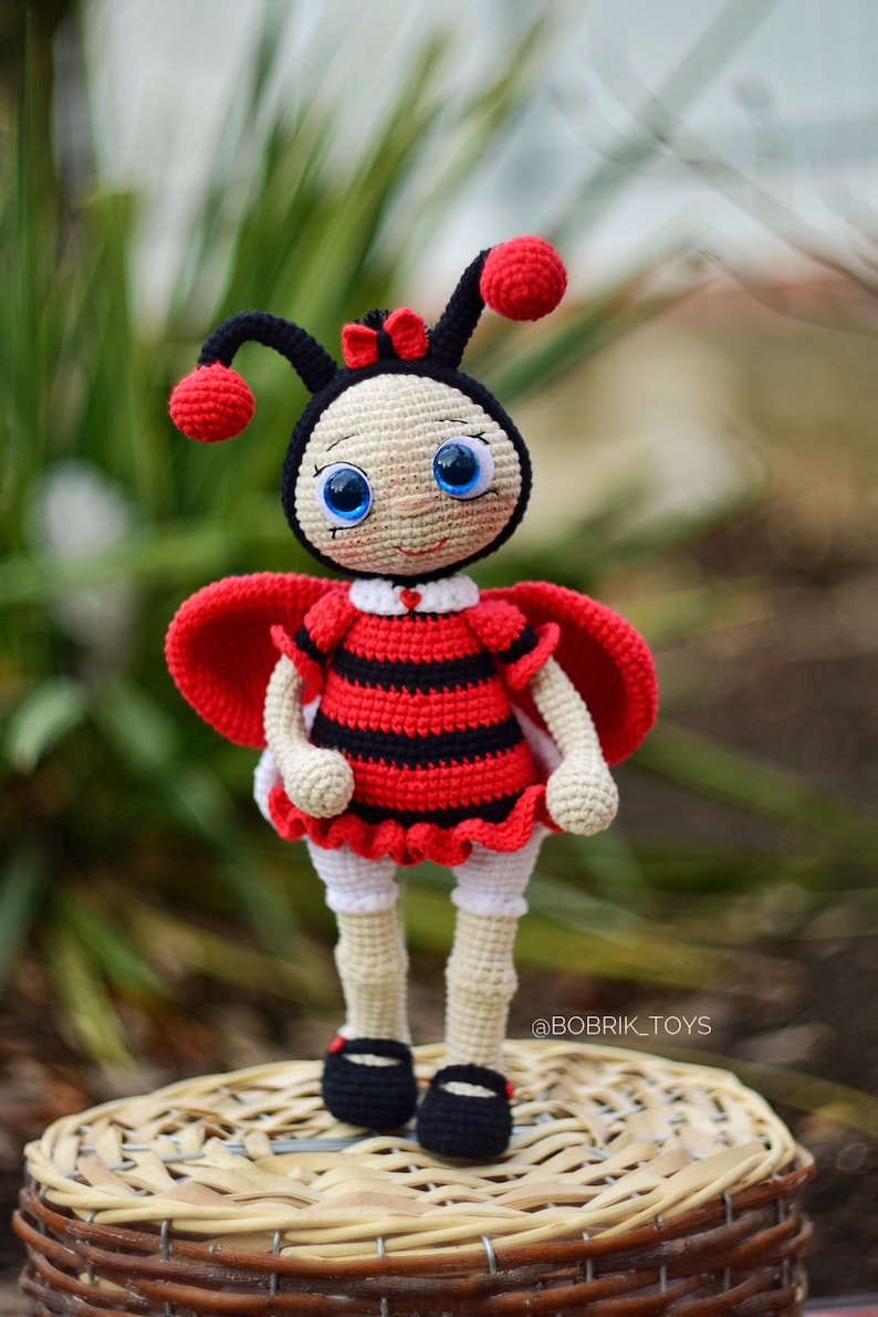 Crochet Amigurumi Ladybug PATTERN Jadybug Pdf Stuffed Animal - Etsy