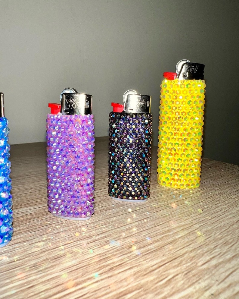 Bling Covered Colourful Lighters Jewelled Covered Lighters - Etsy