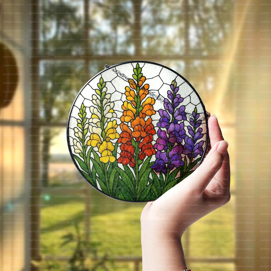 Snapdragon Flower GLASS Suncatcher Hanging, Paradise Glass, Window ...