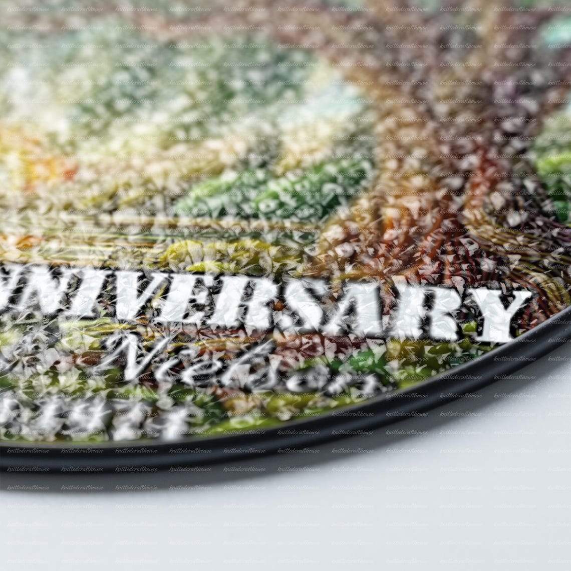 Personalized 50th Wedding Anniversary Window Glass Suncatcher, Wedding ...