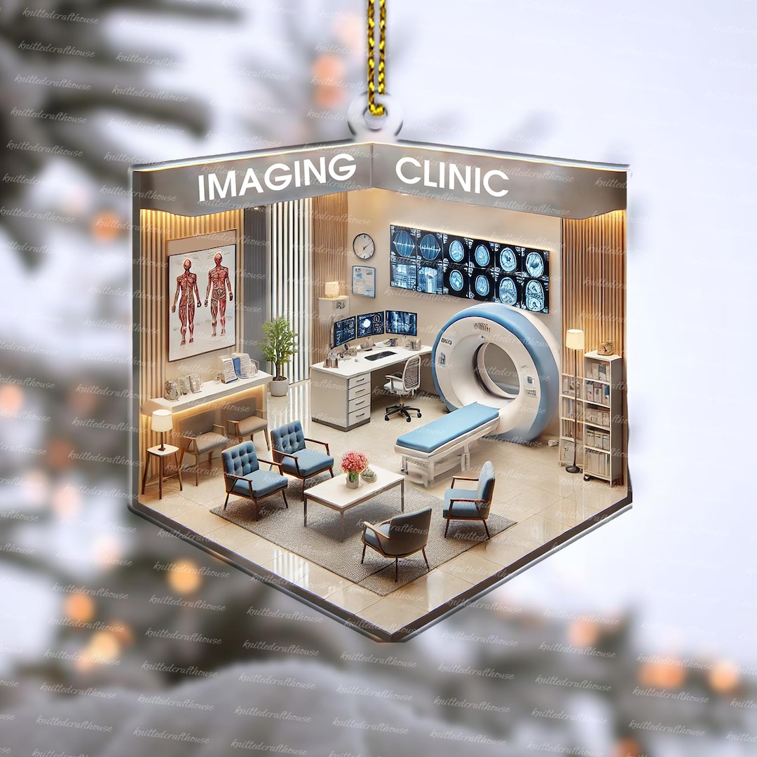 Custom Medical Imaging Clinic FLAT 2D Ornament, Radiology Gift, X-ray ...
