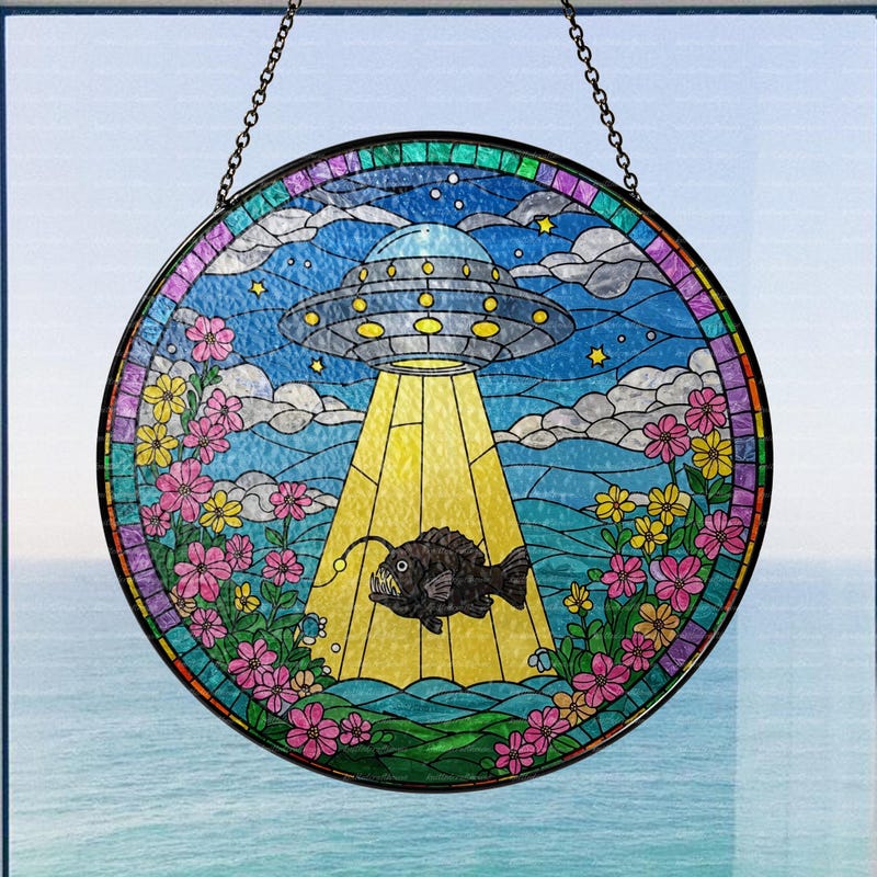 Stained Glass Angler Fish - Etsy
